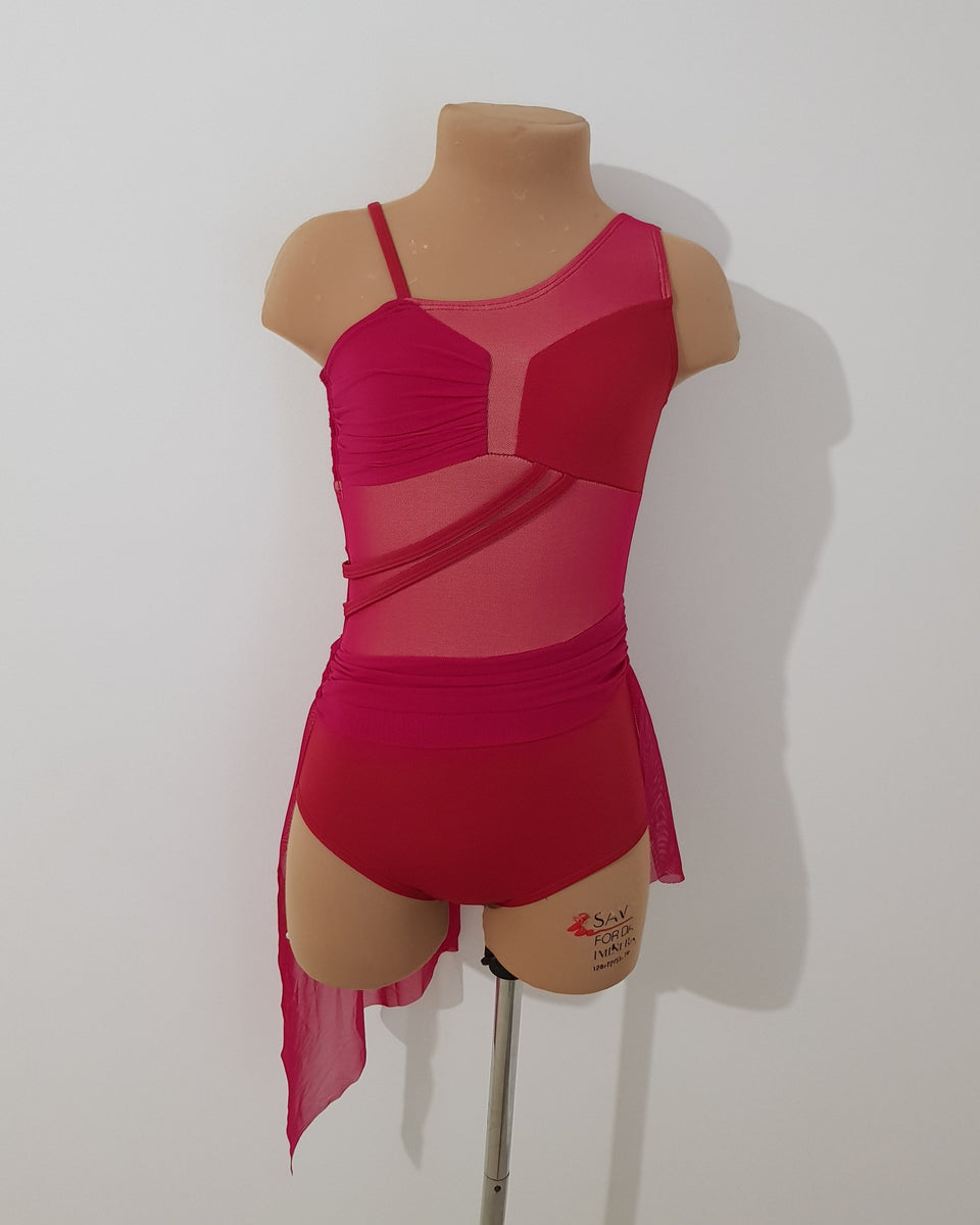 Harper Leotard - Scarlett Red– Frilledneck Fashion